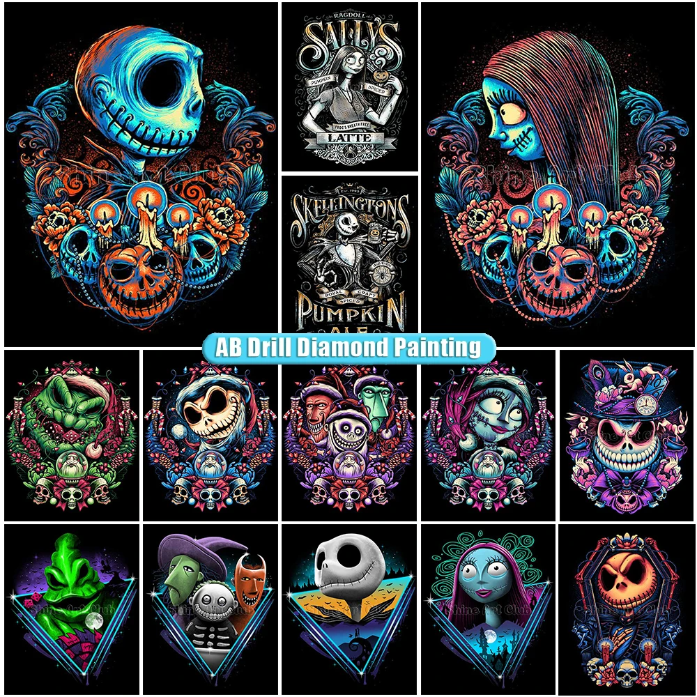 Disney-AB-Diamond-Painting-The-Nightmare-Before-Christmas-5D-DIY-Horror ...