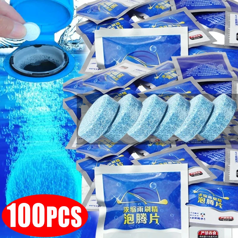 Car Windscreen Wiper Solid Cleaner Effervescent Tablets Cleaning ...