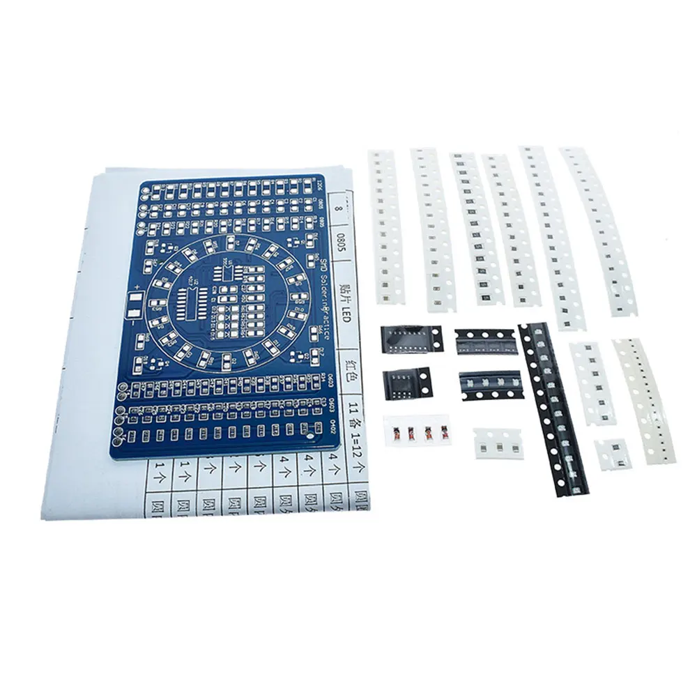 SMD-NE555-CD4017-Rotating-Flashing-LED-Components-Soldering-Practice ...