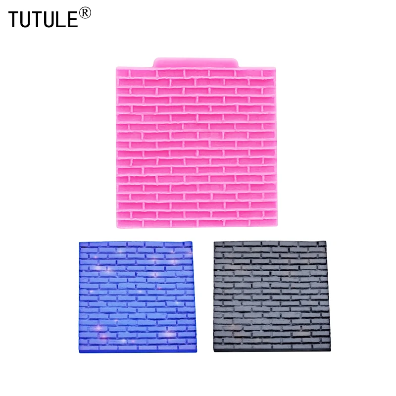 Castle-brick-texture-lattice-mat-fondant-cake-decoration-silicone-mold ...