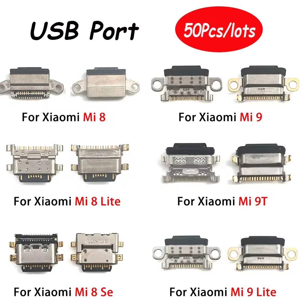 50Pcs-NEW-Micro-Mini-USB-jack-socket-connector-charger-Charging-Port ...
