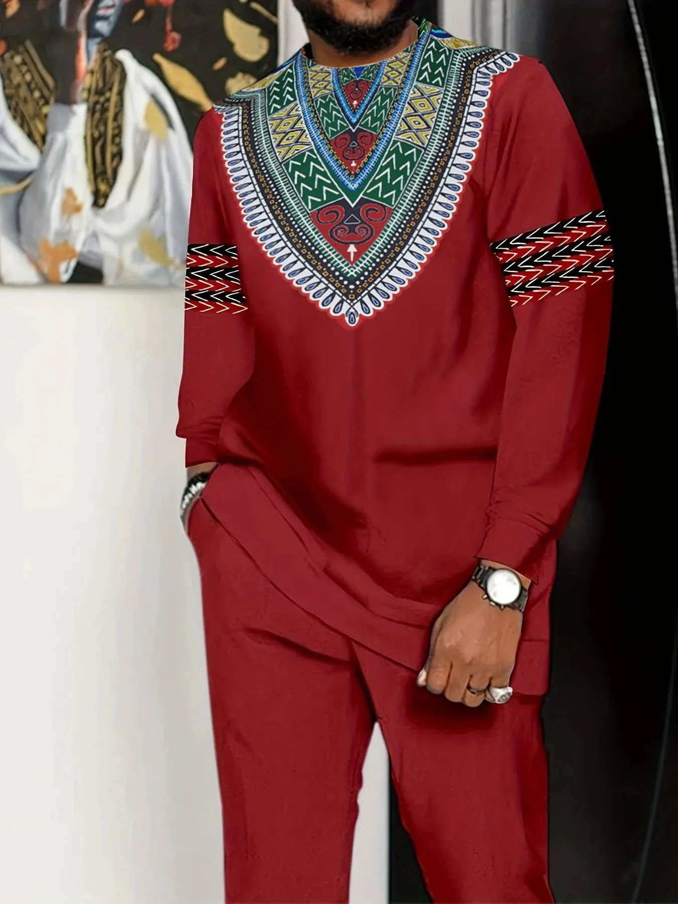 2024-New-in-High-Quality-African-Dashiki-Suits-for-Men-Versatile-2 ...
