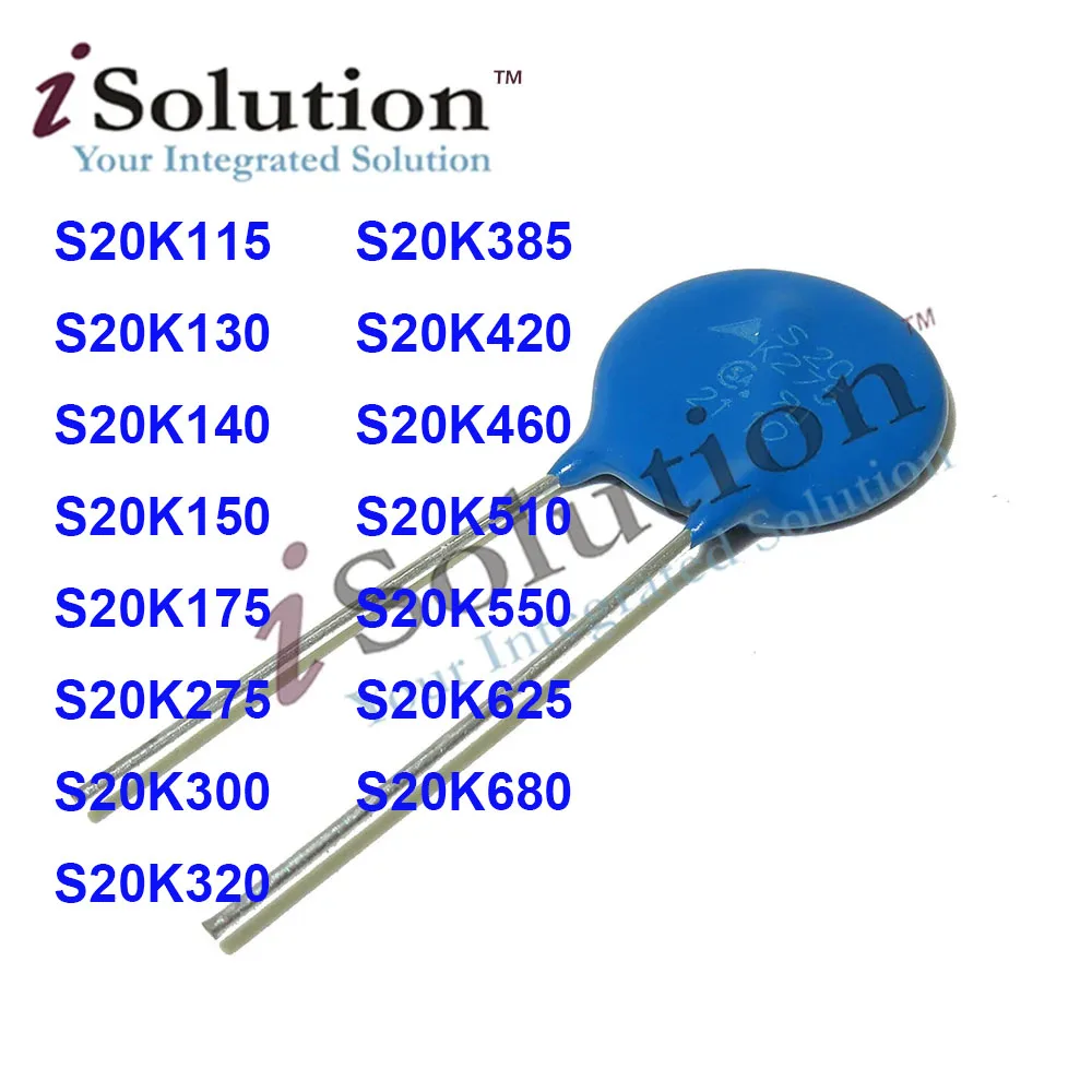 (10 uds) nuevo y Original varistor de 20mm S20K130 S20K140 S20K150 ...