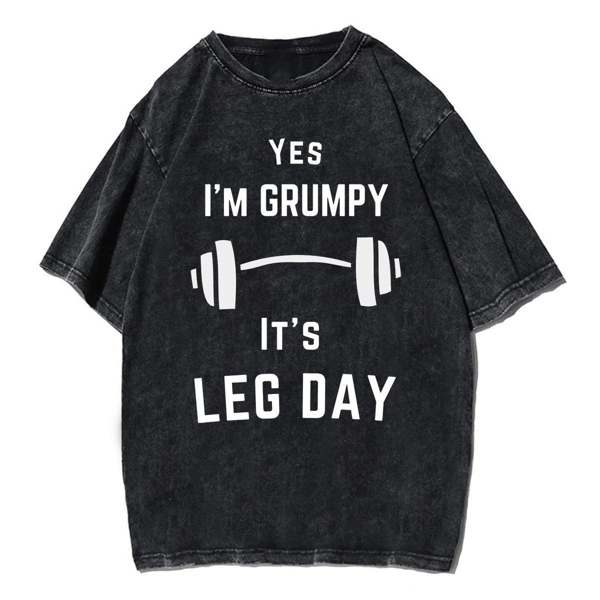 Yes-I-m-Grumpy-It-s-Leg-Day-Funny-Gym-Workout-Washed-Cotton-Oversize-T ...