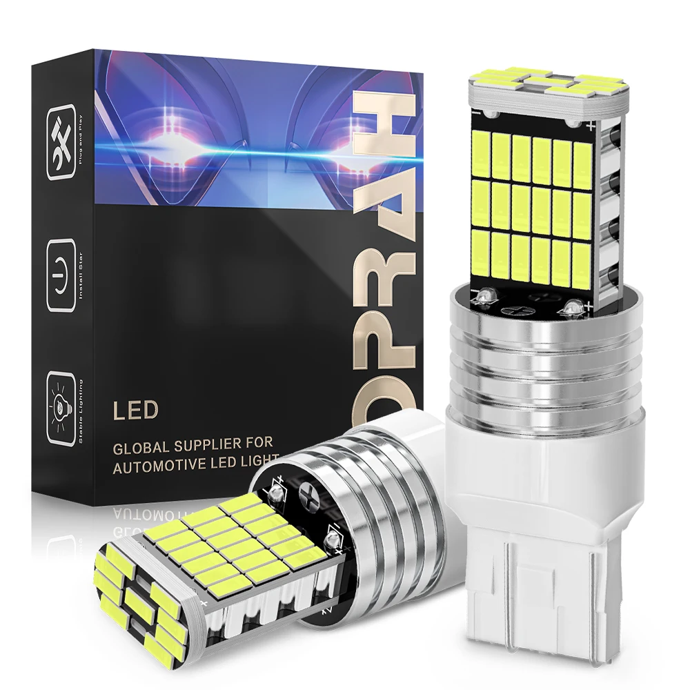 Oprah-2x-Signal-Lamp-T20-7440-W21W-Wy21W-7443-W21-5W-LED-4014SMD-P27-7W ...