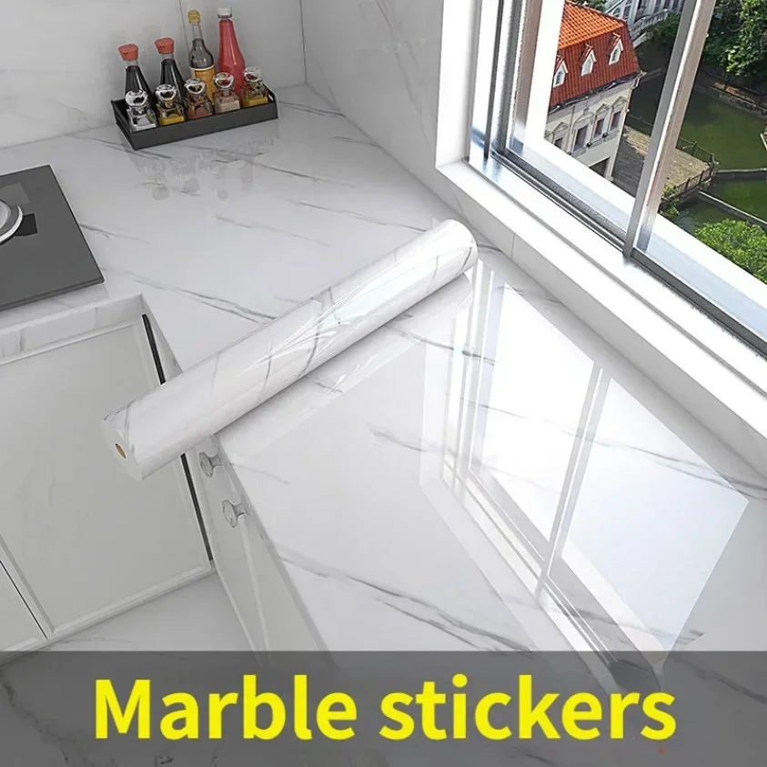 Marble-Self-Adhesive-Waterproof-Wallpaper-for-Countertops-Kitchen-High ...