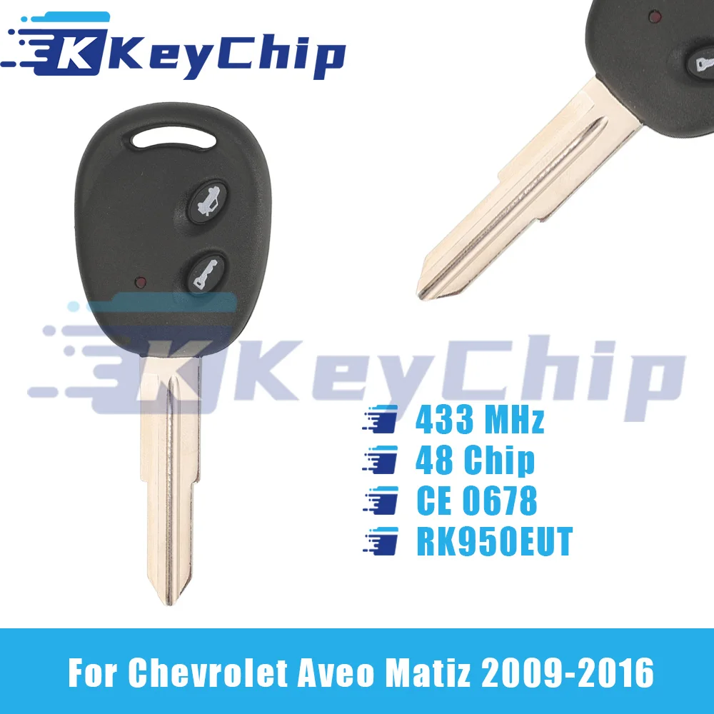 KeyChip Pro para Chevrolet Aveo Matiz 2009-2016 llave remota de coche ...