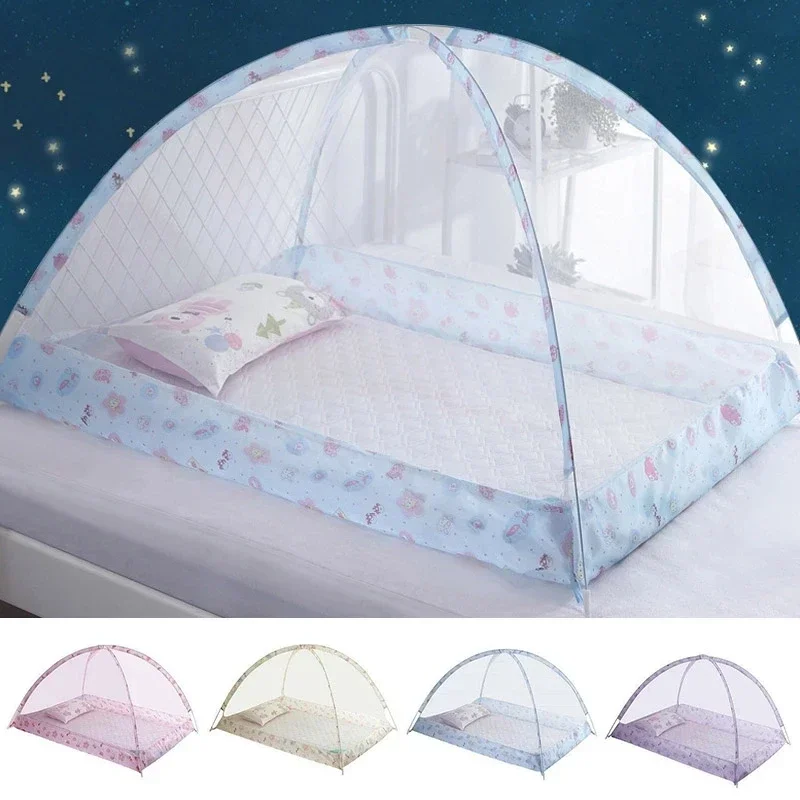 Children-s-bed-net-bottomless-free-folding-Mongolian-bed-net-set-infant ...