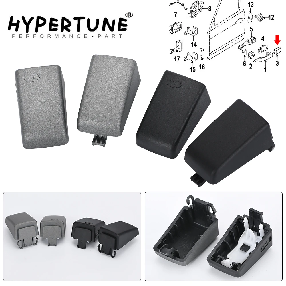 CXJ500050-CXJ500060-Front-Left-Right-Black-Grey-Door-Handle-Cap-Cover ...