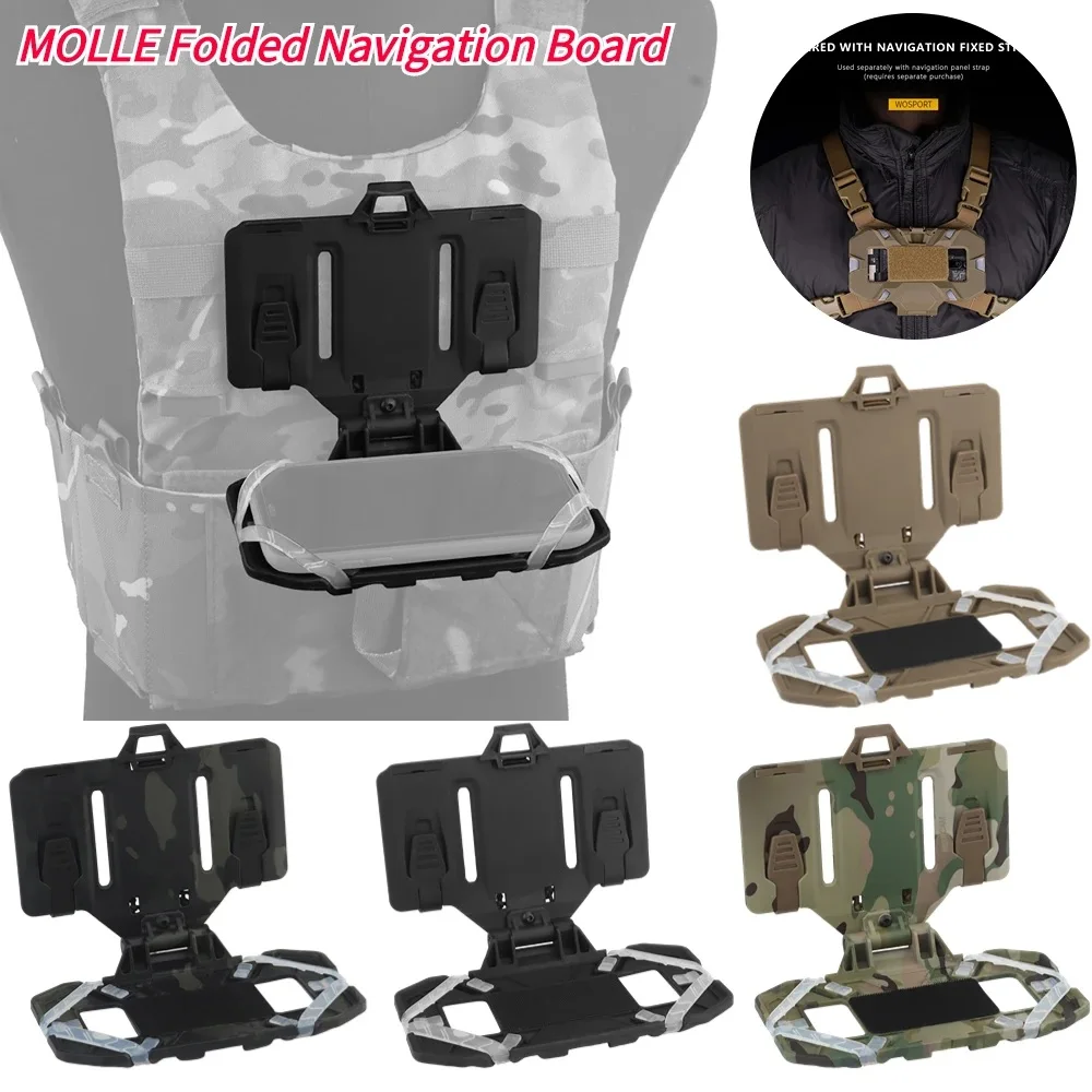 Portable-Folded-Navigation-Board-MOLLE-Mobile-Phone-Holder-Carrier-Flip ...