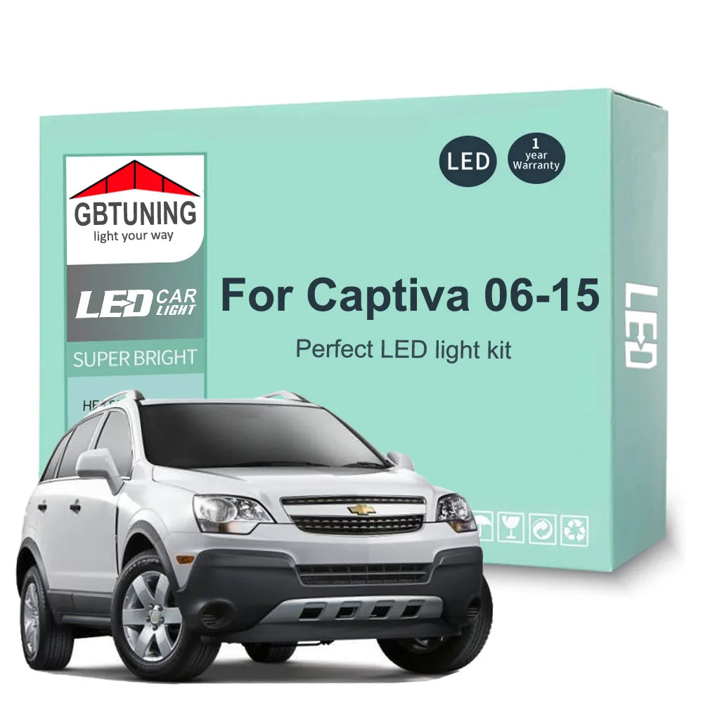 12Pcs Canbus LED Interior Light For Chevrolet Chevy Captiva 2006 2007 ...
