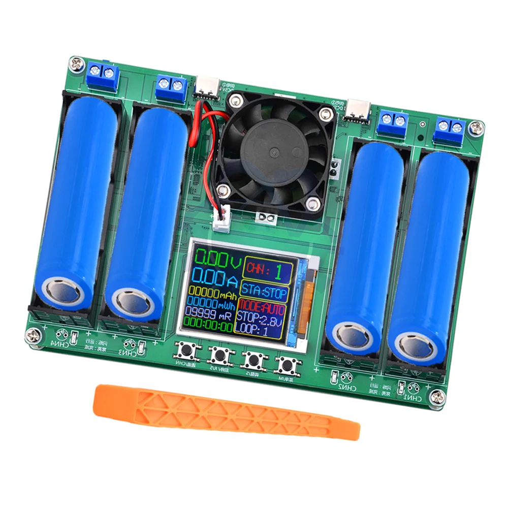 18650-Lithium-Battery-Capacity-Tester-Module-MAh-MWh-Digital-Four ...