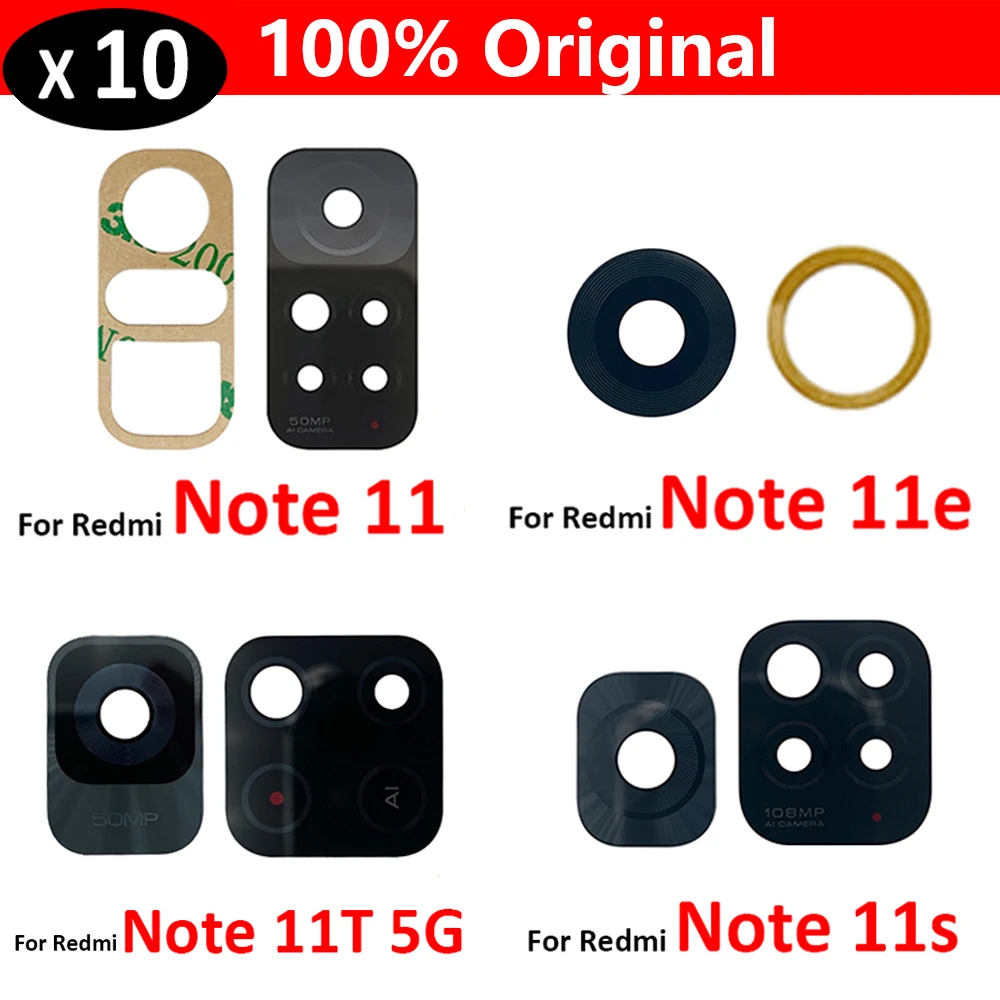 10Pcs-Lot-Original-Rear-Back-Camera-Glass-Lens-For-Redmi-Note-11-Global ...