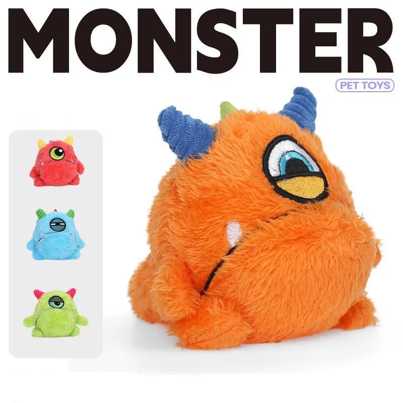 Q-MONSTER-Dog-Toys-Bite-Resistant-Vocalising-Plush-Balls-Dragon-Egg-Q ...