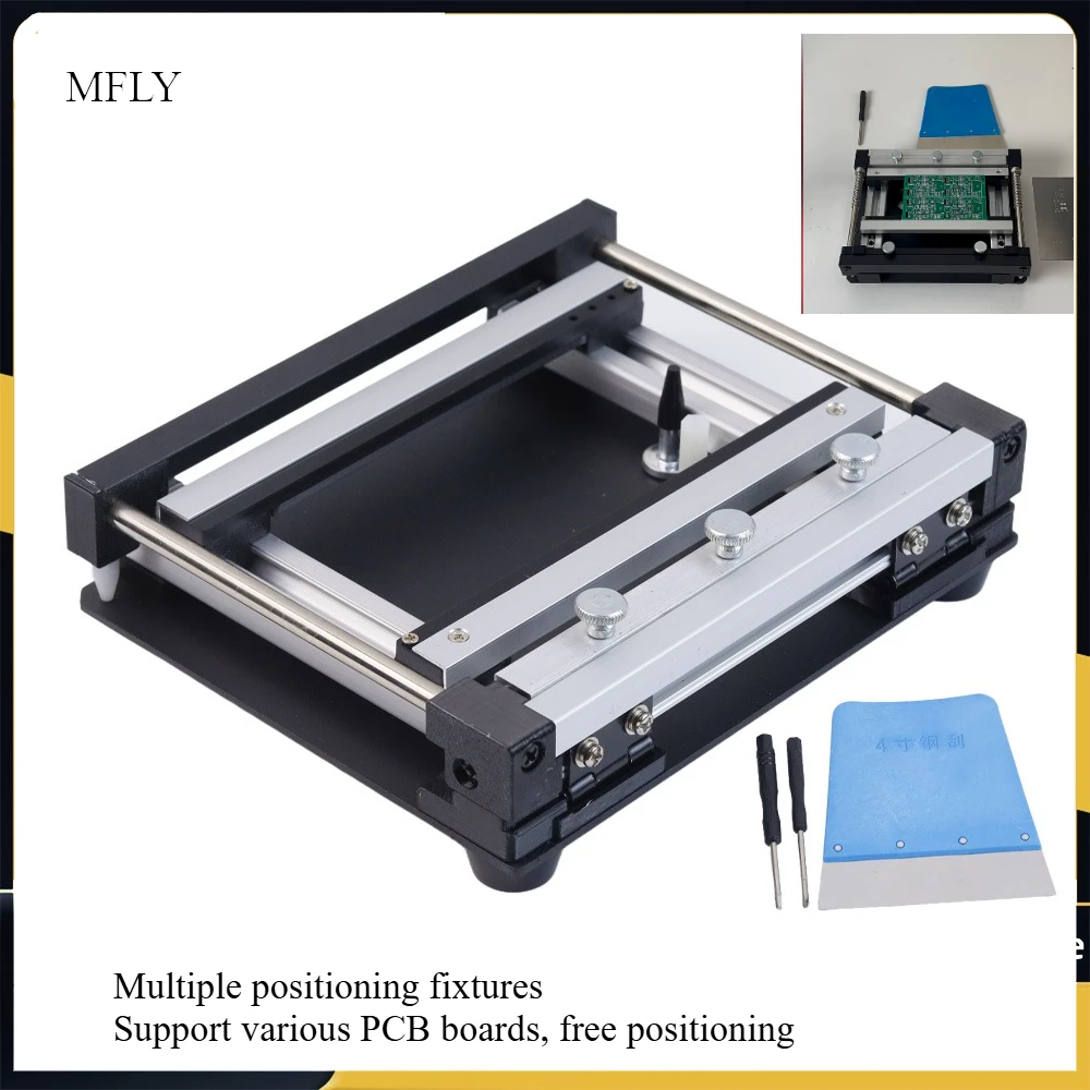 PCB Steel Mesh Solder Paste Printing Table Steel Sheet SMT Solder Paste ...