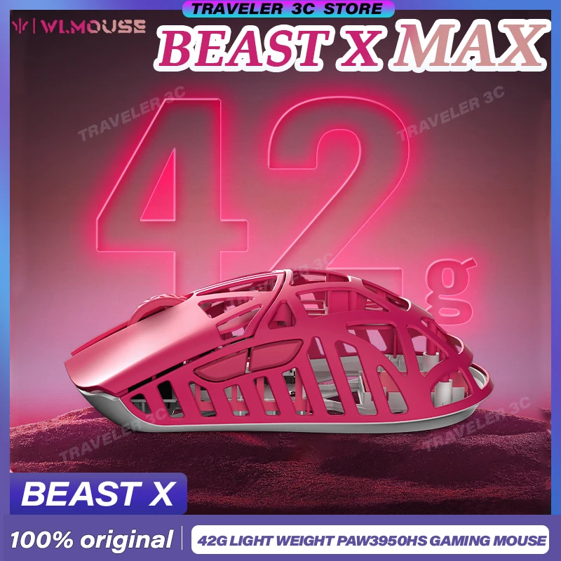 NEW Wlmouse Beast X Max Customized Gaming Mouse Flagship Paw3950hs ...