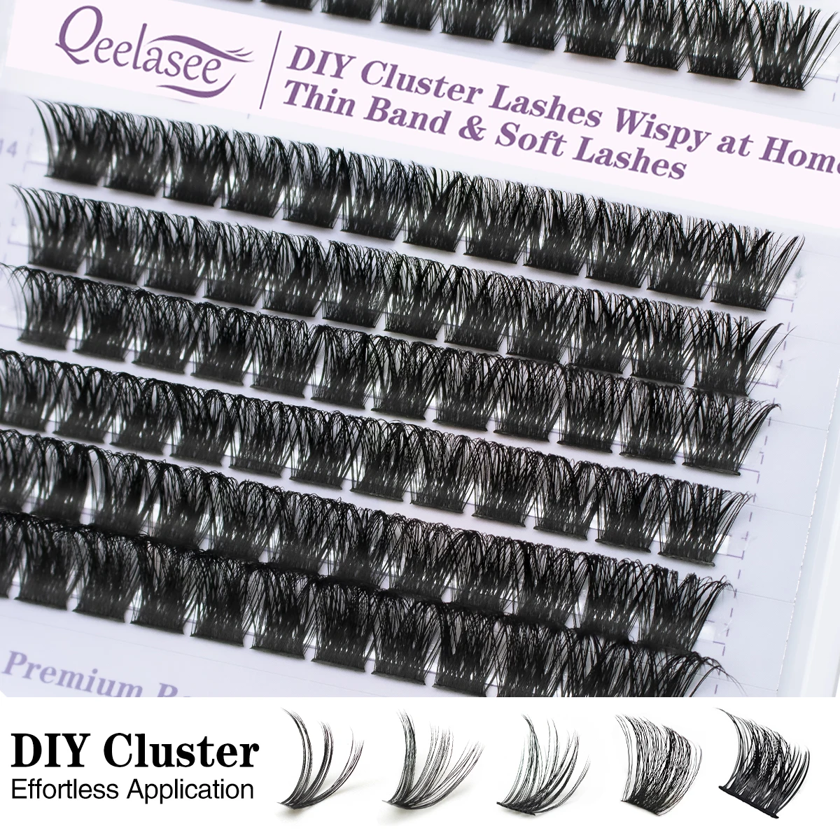 Qeelasee-30D-40D-50D-80D-100D-Clusters-Extensions-9-16mm-8-18mm-MIX ...