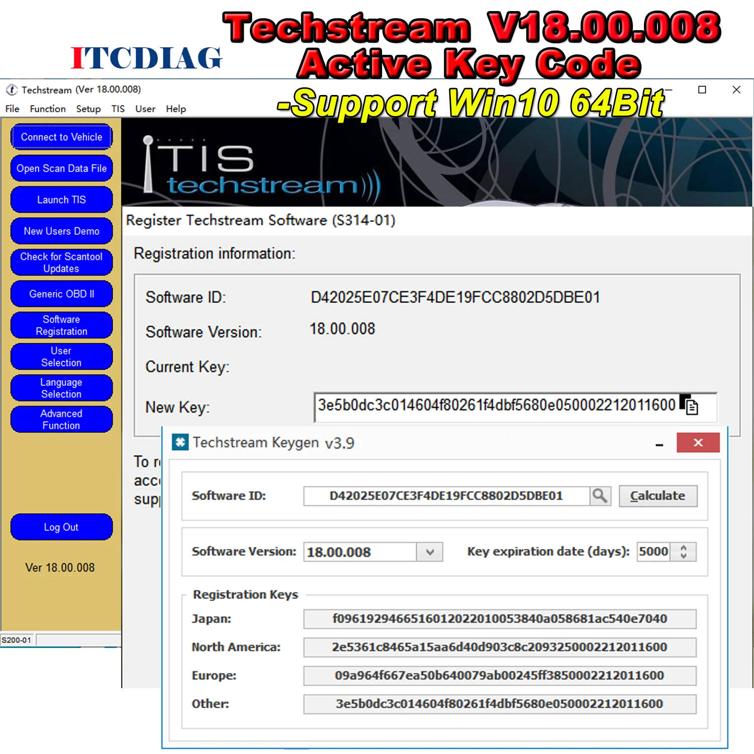Newest-Version-FOR-TOYOTA-TIS-Techstream-18-00-008-software-Link-and ...