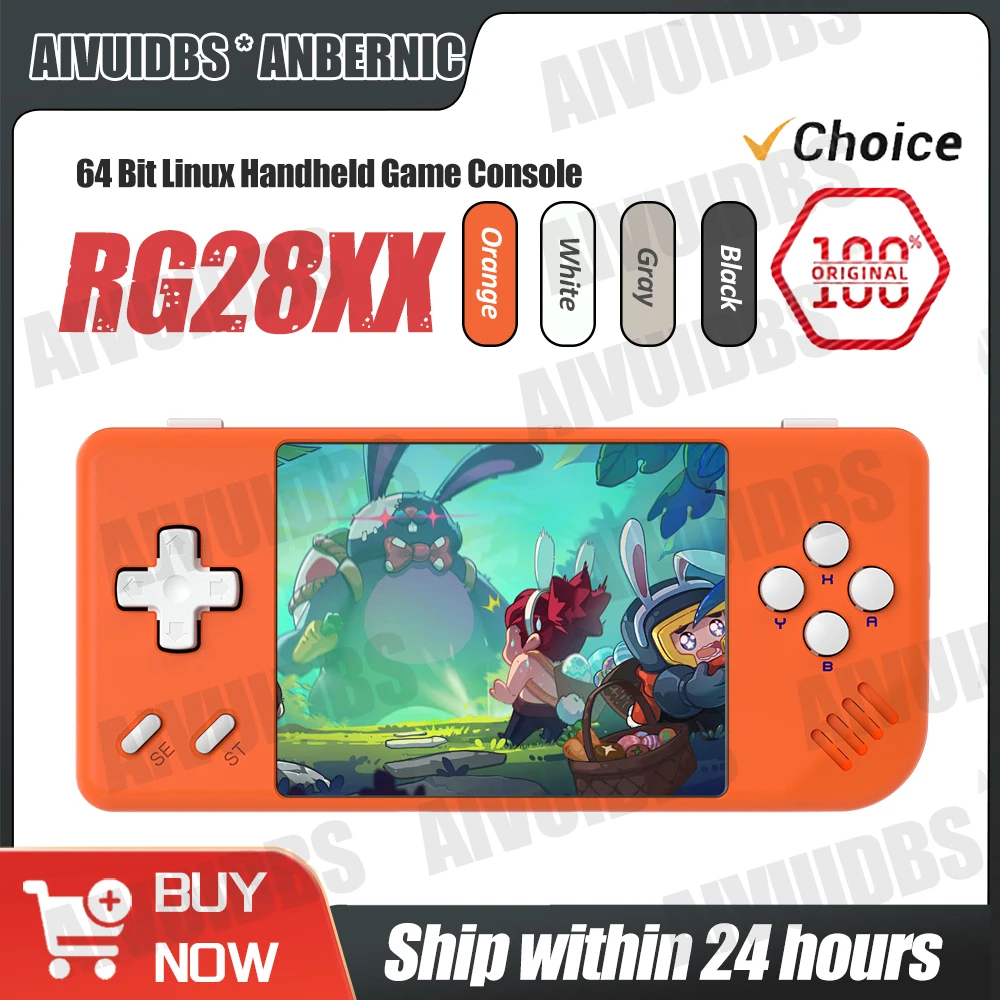 ANBERNIC RG28XX Mini Handheld Game Console 2.83" 640*480 IPS Screen ...