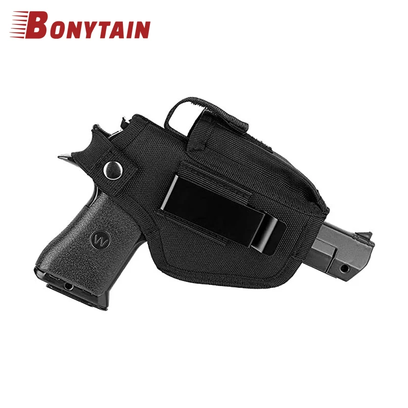 Universal-Tactical-Gun-Holster-with-Bullet-Clip-Pouches-Concealed-Carry ...