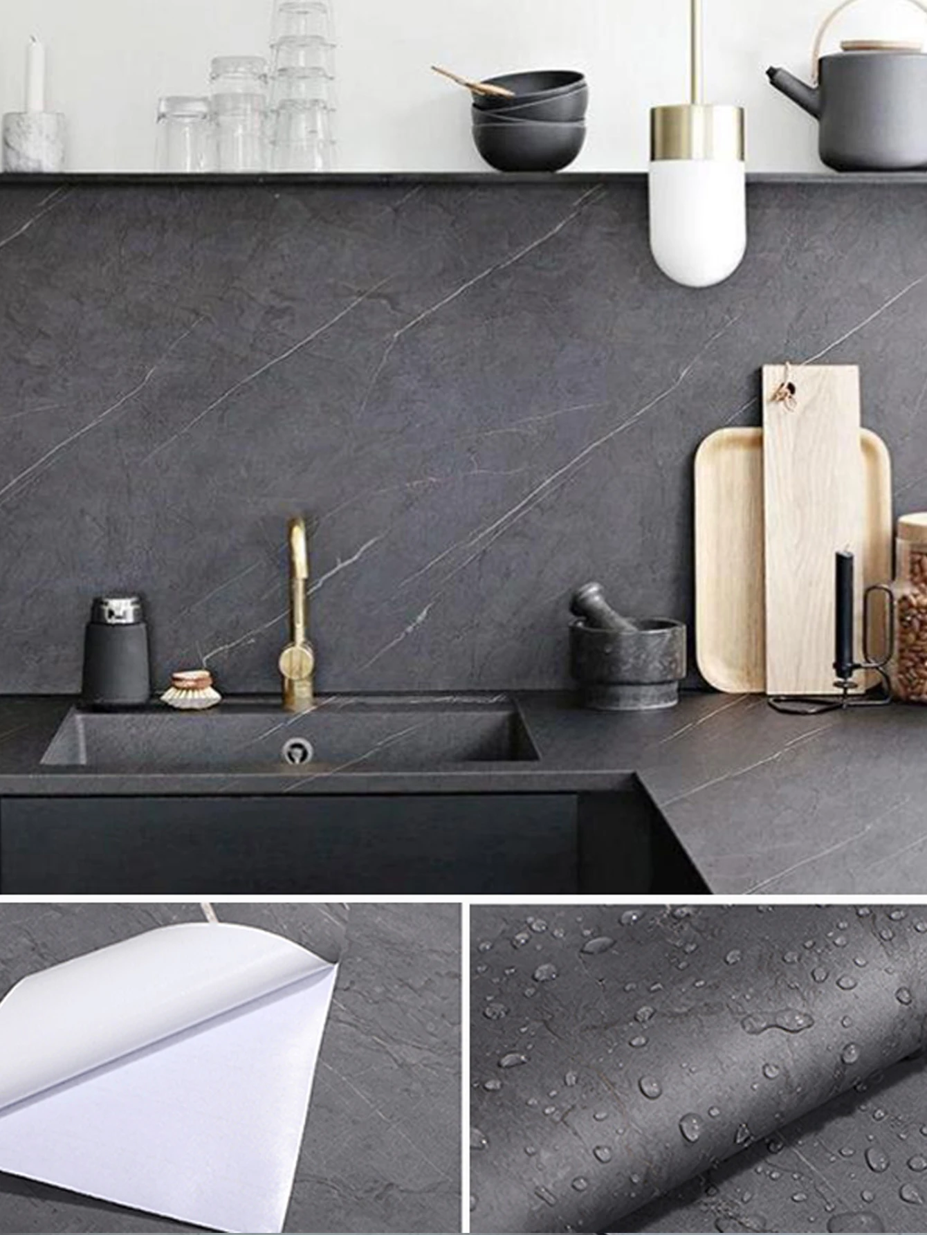 High-Temperature-Resistant-Thickened-Marble-Kitchen-Anti-oil-Sticker ...