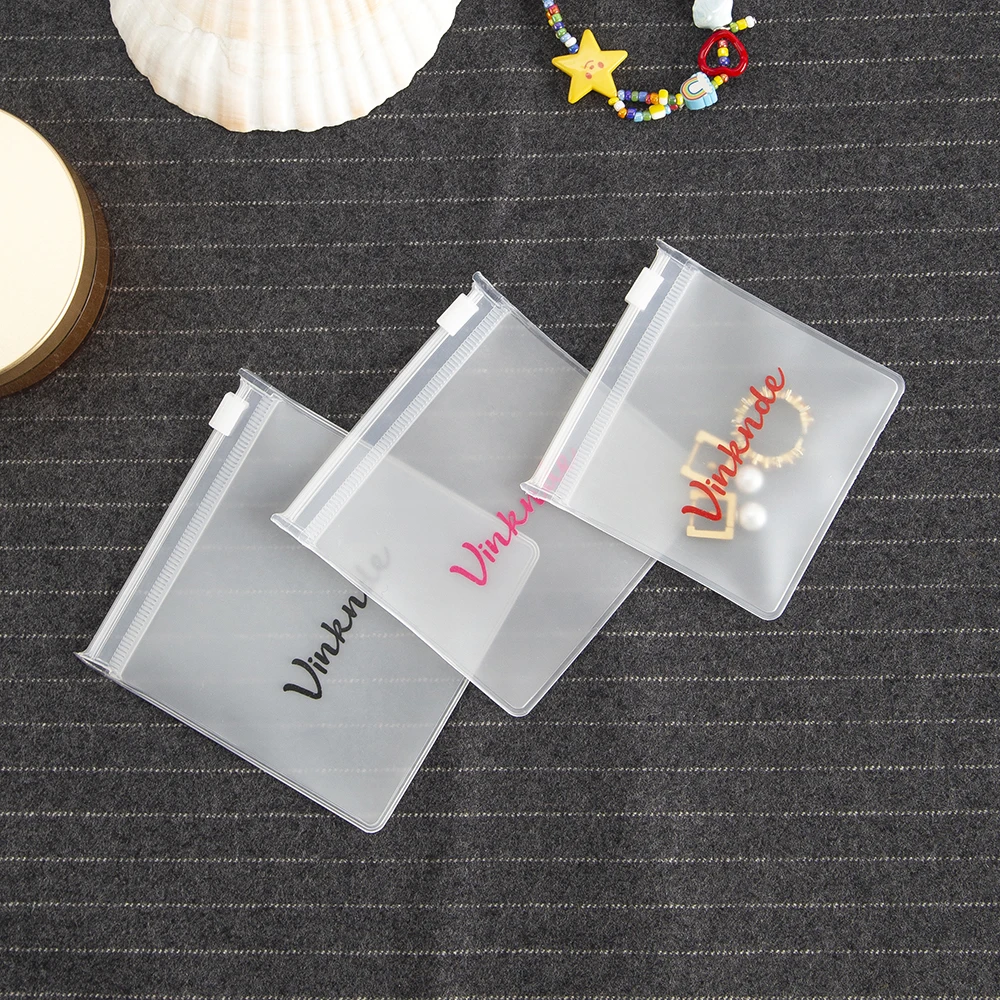 100pcs-Custom-Matte-Frosted-Jewelry-zipper-Bag-Customized-High-Quality ...