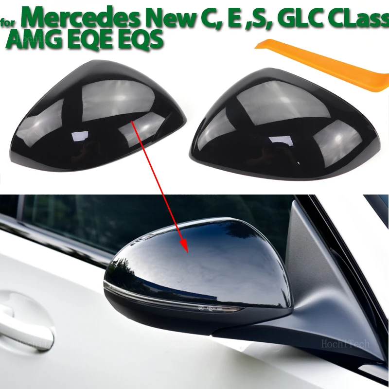 Glossy Black Carbon Pattern Rearview Exterior Side Mirror Cap for ...