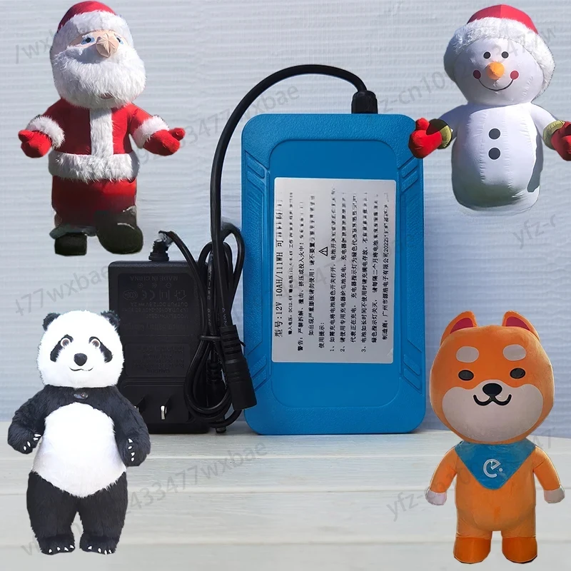 12V-Lithium-Battery-Charger-Backpack-Panda-Santa-Claus-Cartoon-Doll ...