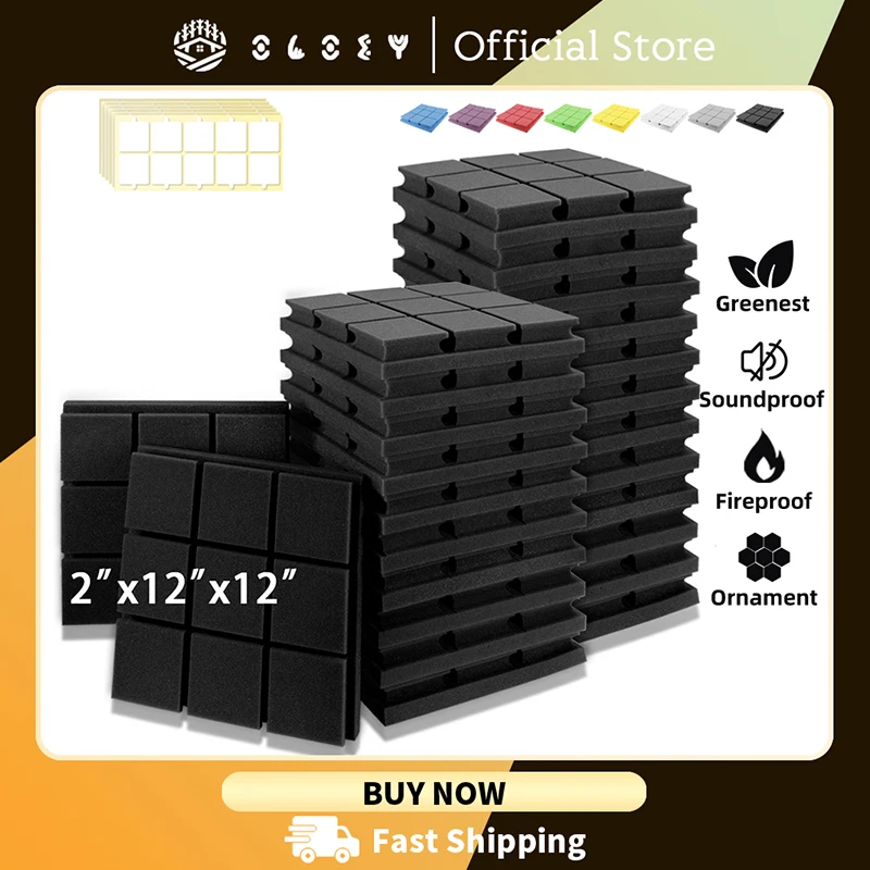 Soundproofing-Panel-6-12-24pcs-Acoustic-Foam-Panel-Soundproofing-Studio ...