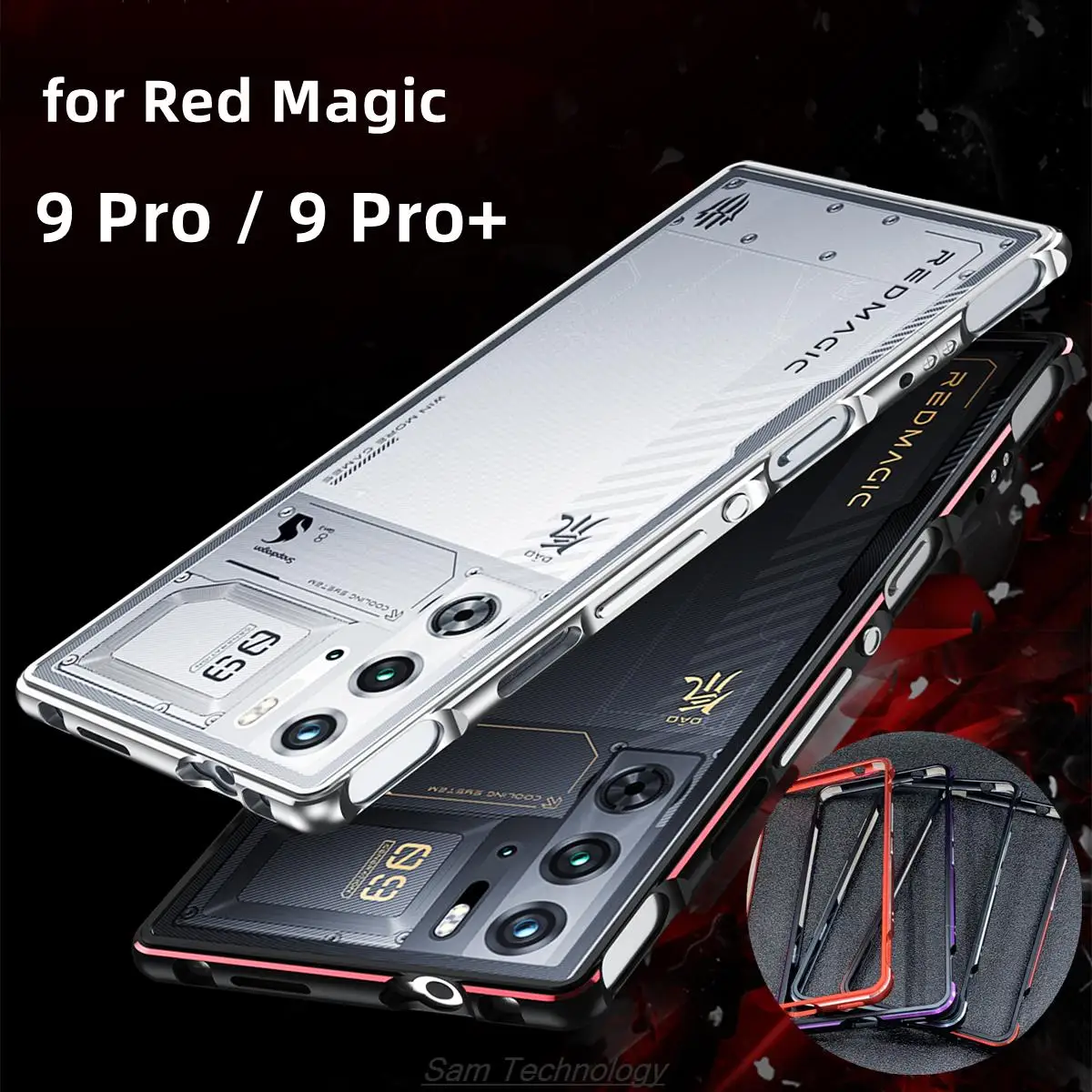 Deluxe-Ultra-Thin-aluminum-Bumper-for-ZTE-Nubia-Red-Magic-9-Pro-Red ...