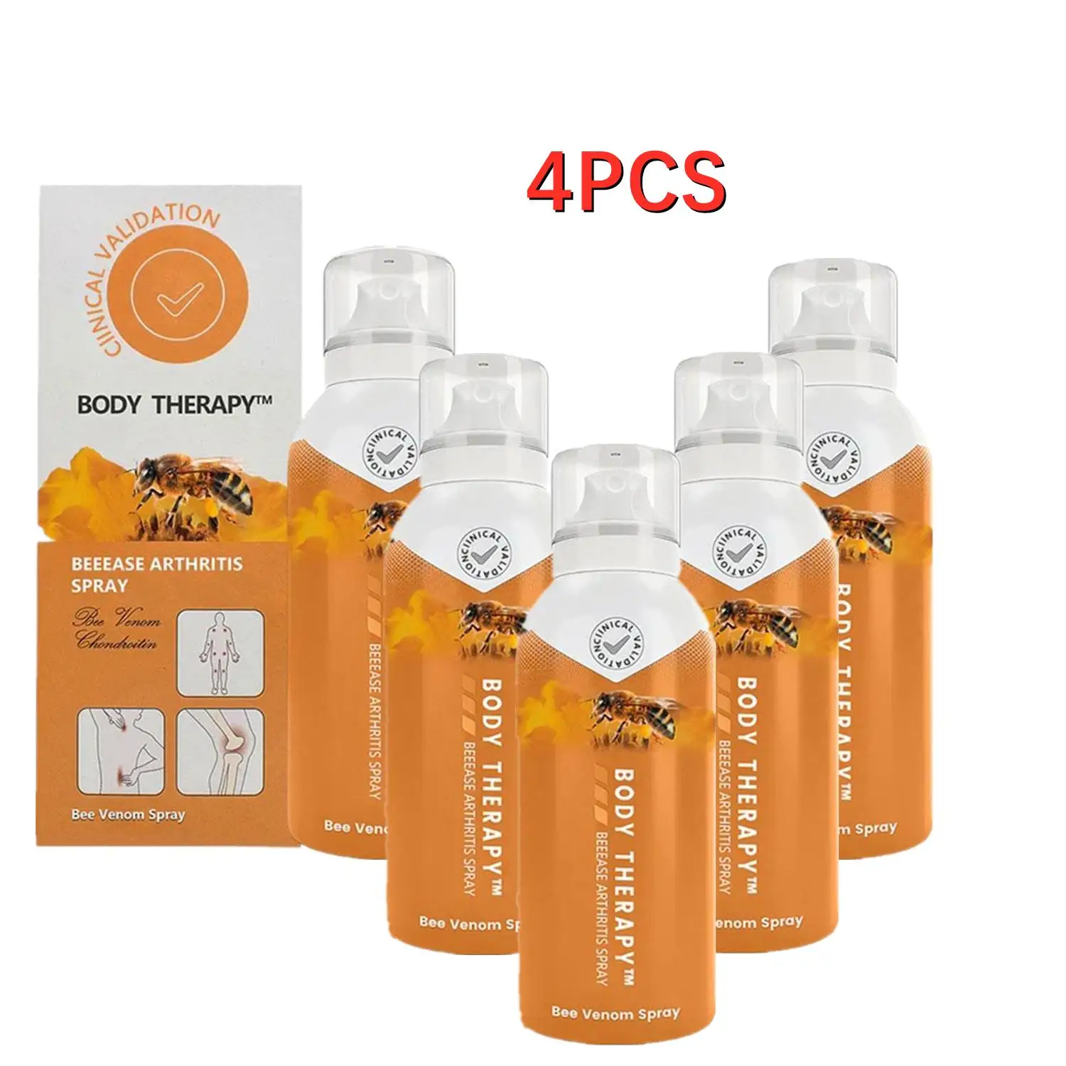 4PCS-New-Beevenom-Spray-Body-Joint-Bone-Therapy-Treatment-Concentrated ...