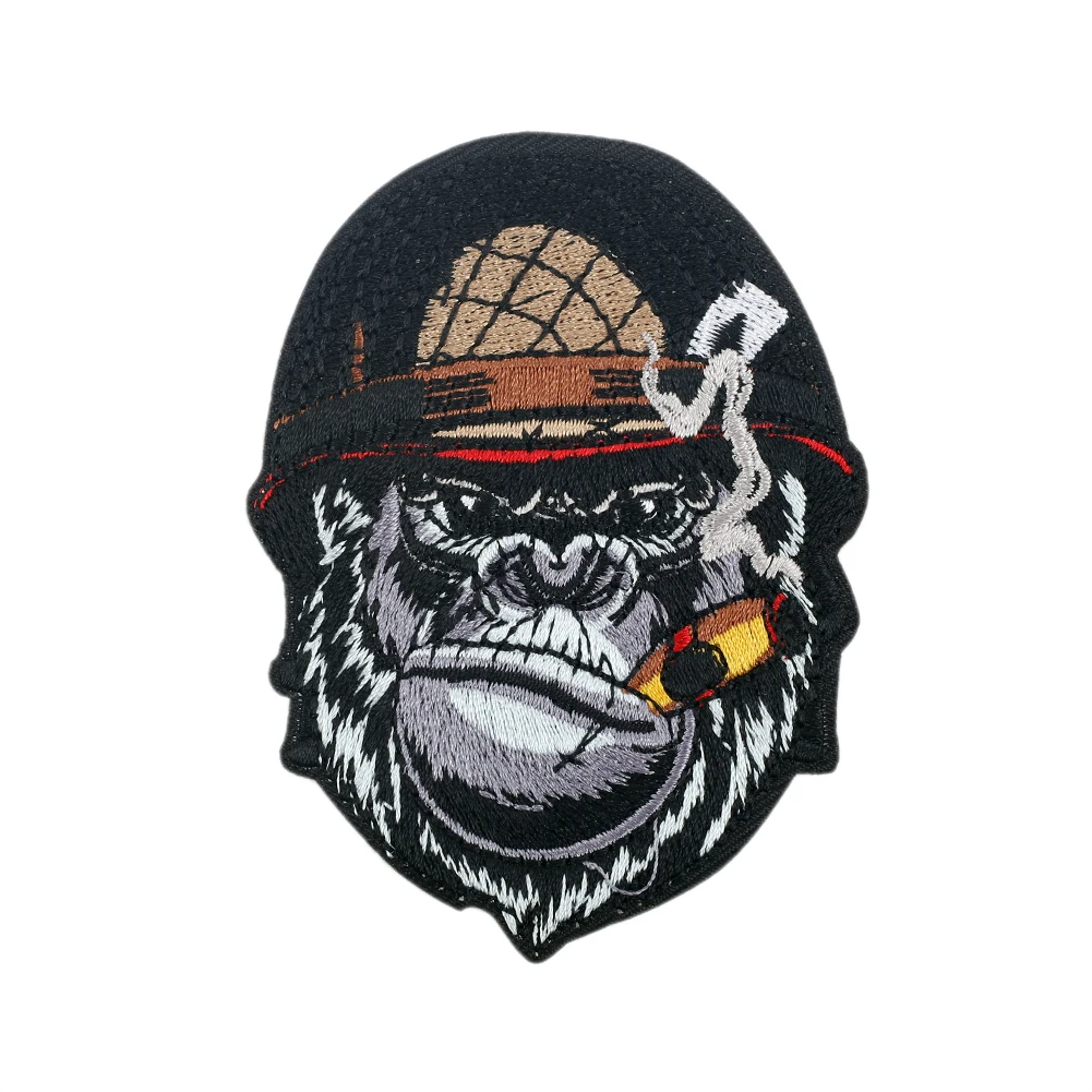 1pc Embroidery Gorilla Patches Iron-on Transfers Patches for Clothing ...