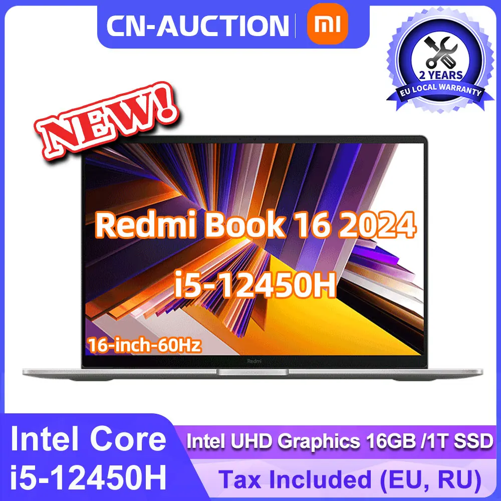 Xiaomi-Redmibook-16-Laptop-2024-12th-Intel-Core-i5-12450H-Intel-UHD ...
