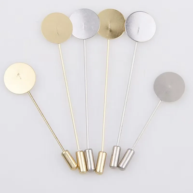 5/10/20Pcs Gold Silver Color Simulated Pearl Alloy Copper Long Brooch ...
