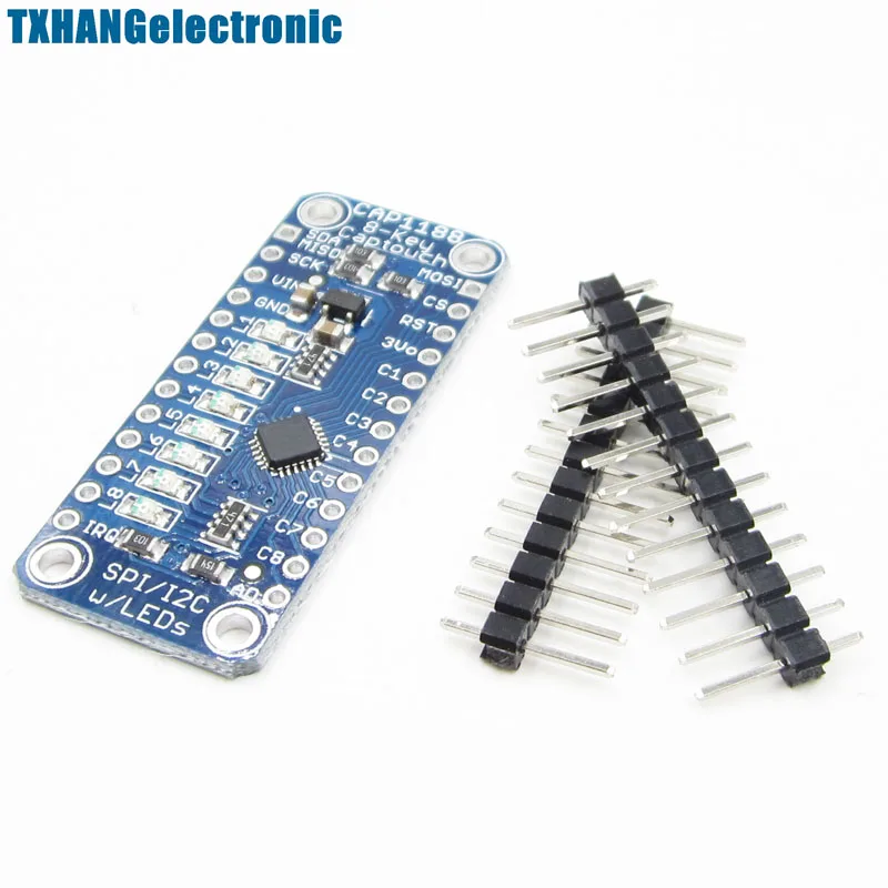 CAP1188-8-Key-Capacitive-Touch-Sensor-Module-SPI-I2C-Captouch-LED-diy ...