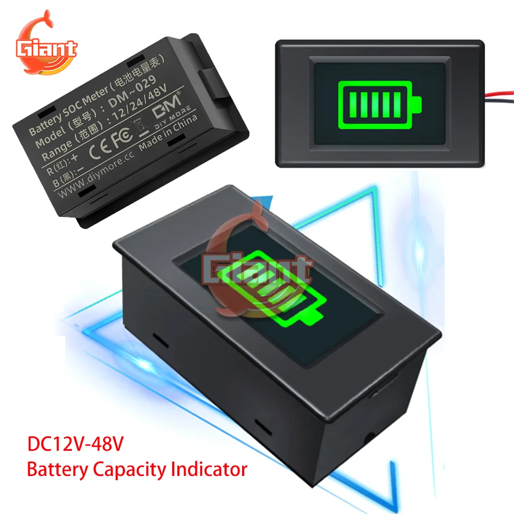 DM DC12V-48V Battery Capacity Indicator High-precision DC Battery ...