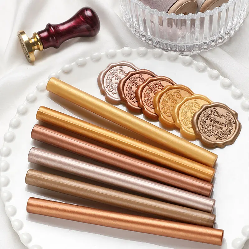 Glue Gun 5pcs Diy Seal Wax Sticks Stamp Melting | Wax Invitation Stamps ...