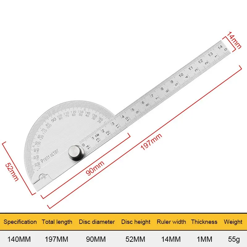 Protractor-Angle-Ruler-Dividing-Gauge-Angle-Ruler-180-Degree-Semi ...