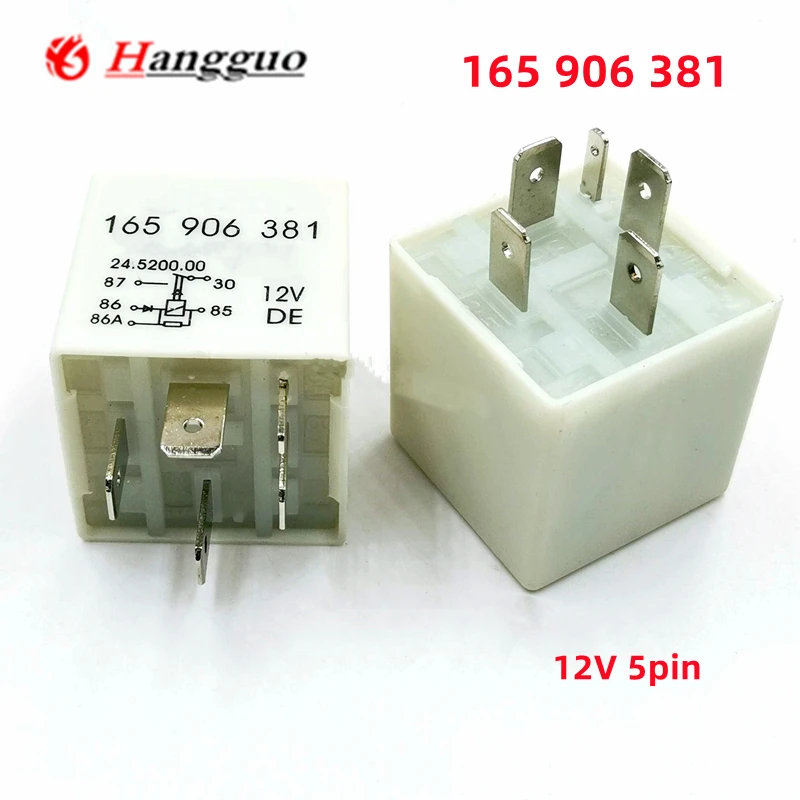 2PCS/LOT Original 165 906 381 12V 5pin car relay For Volkswagen Passat ...