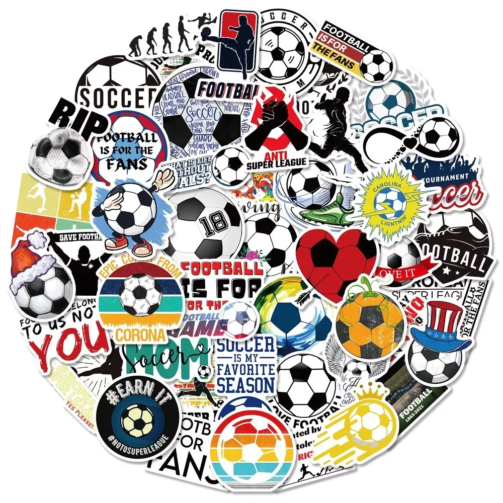 10-50pcs-Football-Stickers-Graffiti-Soccer-Sports-Vinyl-Decal-for ...