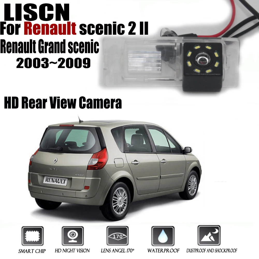 HD Night Vision Backup Rear View camera For Renault scenic 2 II Renault ...