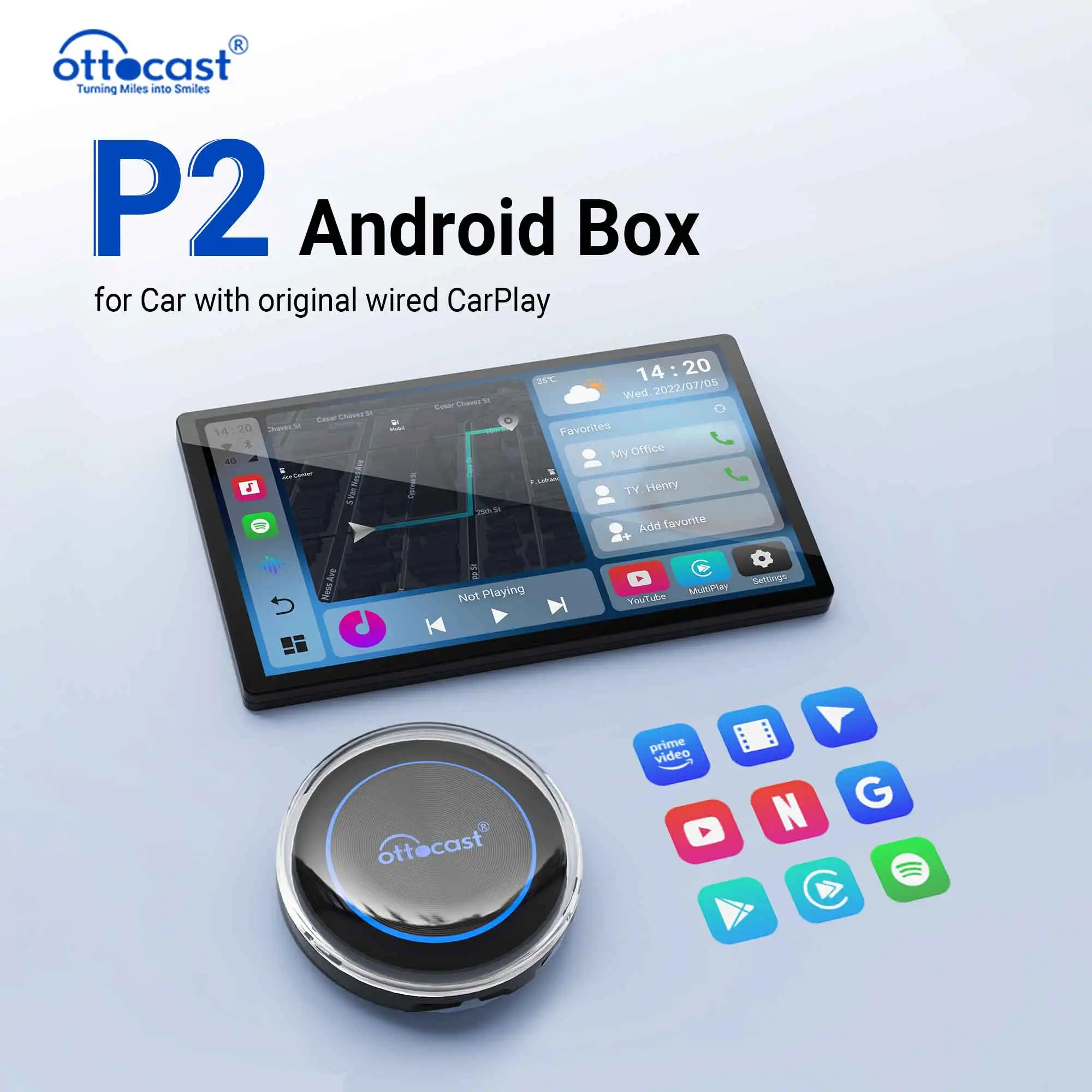 OTTOCAST-CarPlay-inal-mbrico-PICASOU-2-caja-de-IA-Android-herramientas-autom-ticas-Bluetooth ...