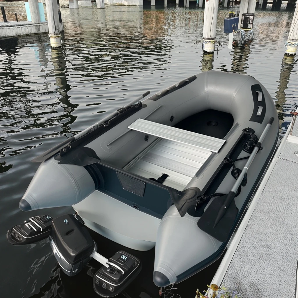 China Factory Price Aluminum Floor Dinghy Boat Inflatable Fishing Boat ...