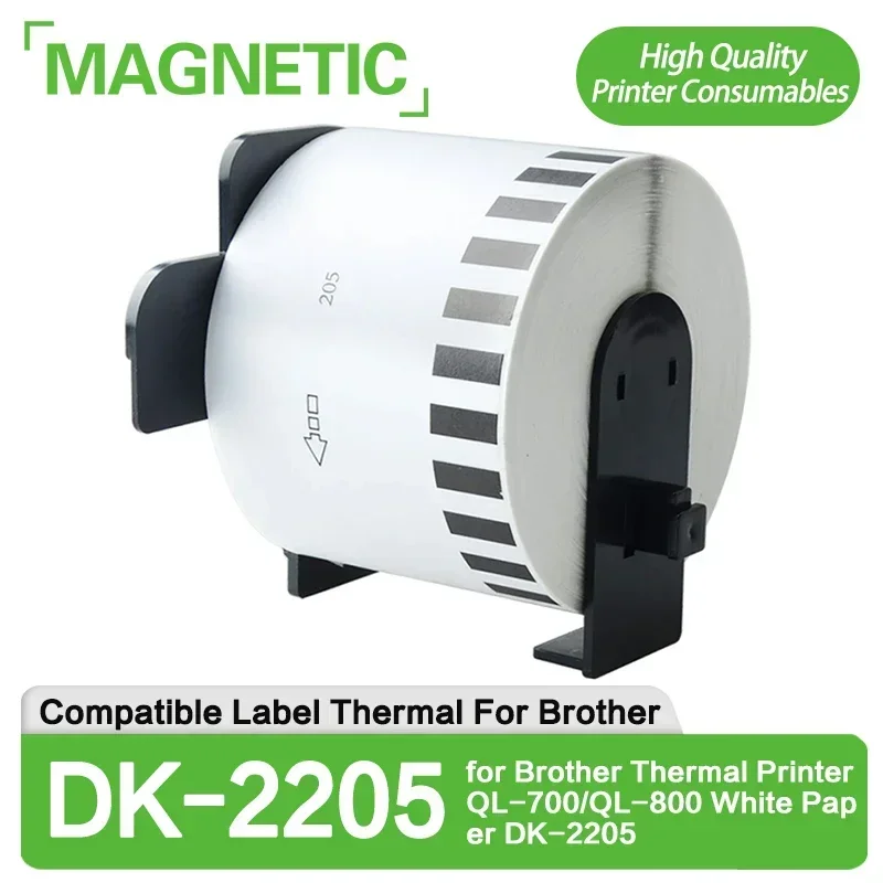 1-3-5-Rolls-Brother-Compatible-DK-22205-Label-62mm-30-48Meter ...