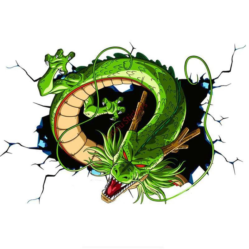 Z1094#Self adhesive Decal For Cartoon Shenron Anime Car Sticker ...