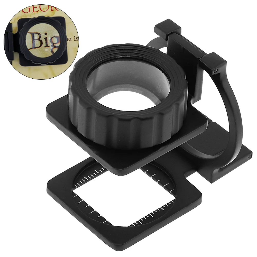 20x 28mm Foldable Scale Magnifier Led Illumination Light Printing ...