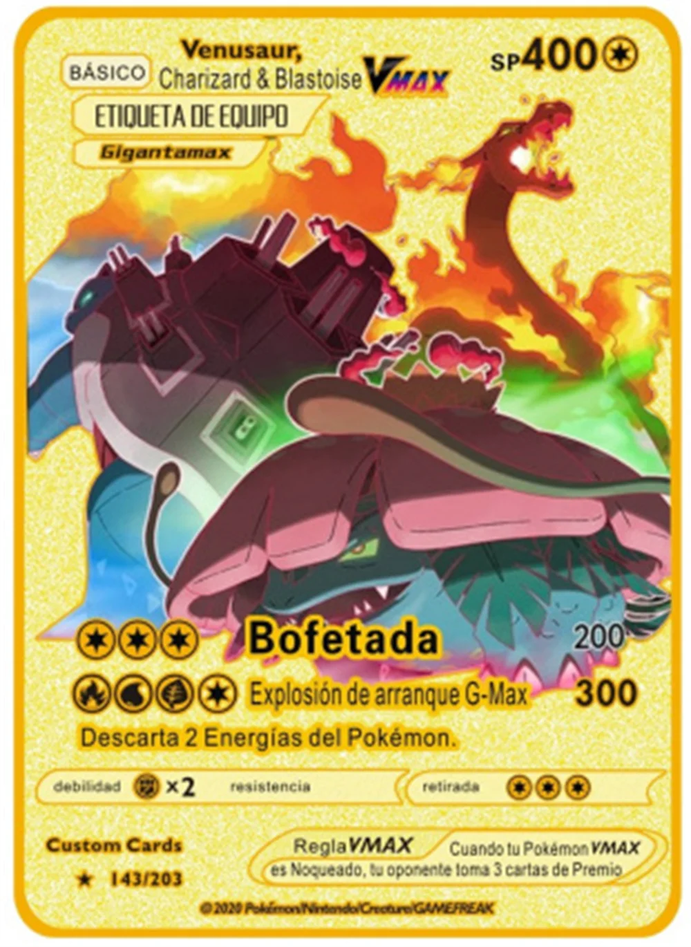 1Pcs Metal Card Spanish Version Anime Figure Charizard Pikachu Battle ...