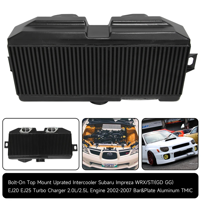 Top-Mount-Uprated-Intercooler-For-Subaru-Impreza-WRX-STI-GD-GG-EJ20 ...
