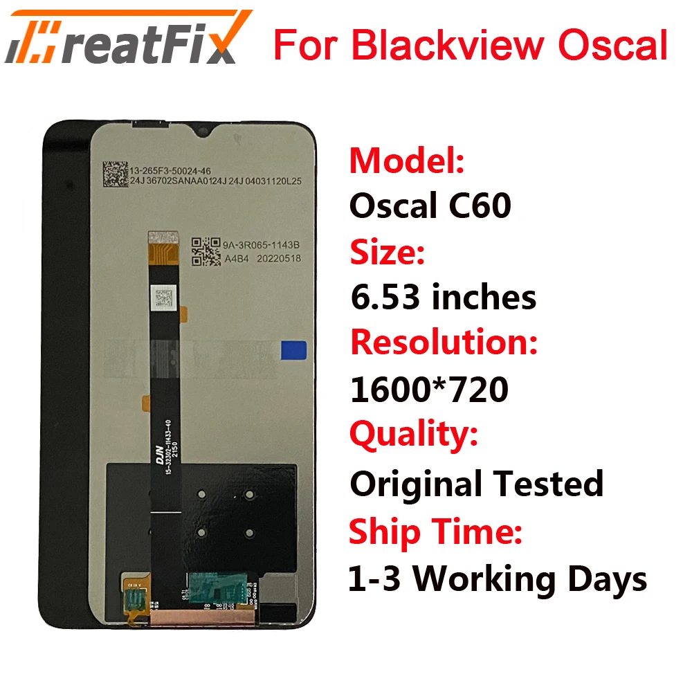 100-Tested-OSCAL-C60-LCD-Display-For-Blackview-Oscal-C60-LCD-Display ...
