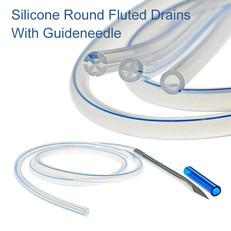 Pet-100-Medical-Silicone-Round-Fluted-Drains-With-Trocar-Veterinary ...